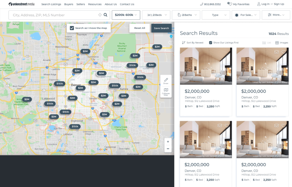 Industry Leading Map Search | Union Street Media